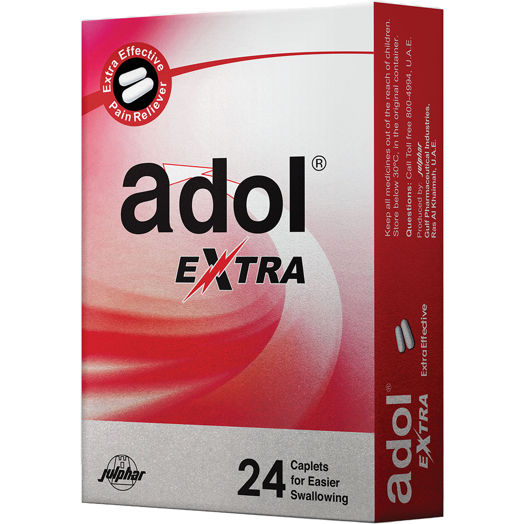 Adol Extra – Enhanced Pain Relief with Paracetamol & Caffeine | 24 ...