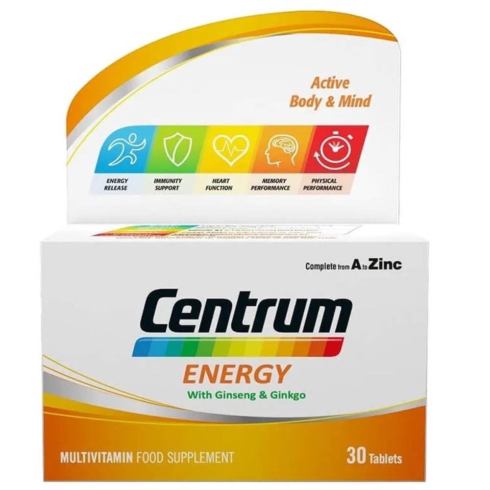 Centrum Energy 30 Tablets - Multivitamin for Energy & Vitality – Avnzor