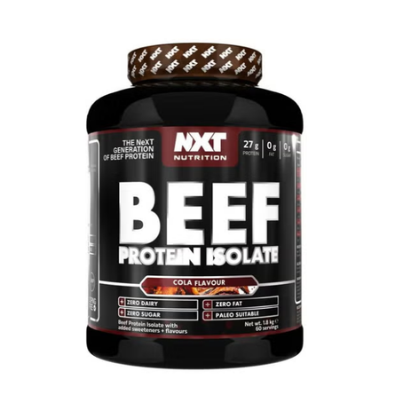 NXT Beef Protein Isolate – Cola 1.8kg | Dairy-Free Protein Powder – Avnzor