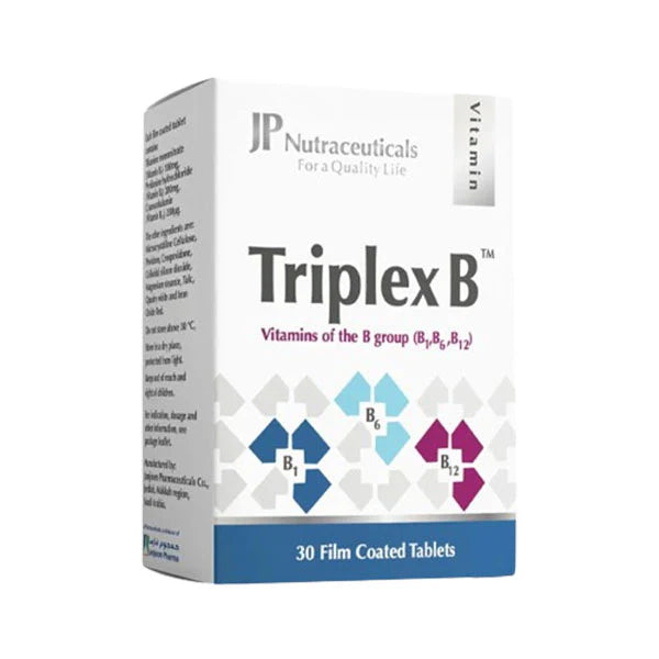 Triplex B Complex 30 Tablets | Complete B Vitamin Formula – Avnzor